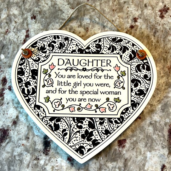 Art | Ceramic Heart Daughter Wall Art | Poshmark